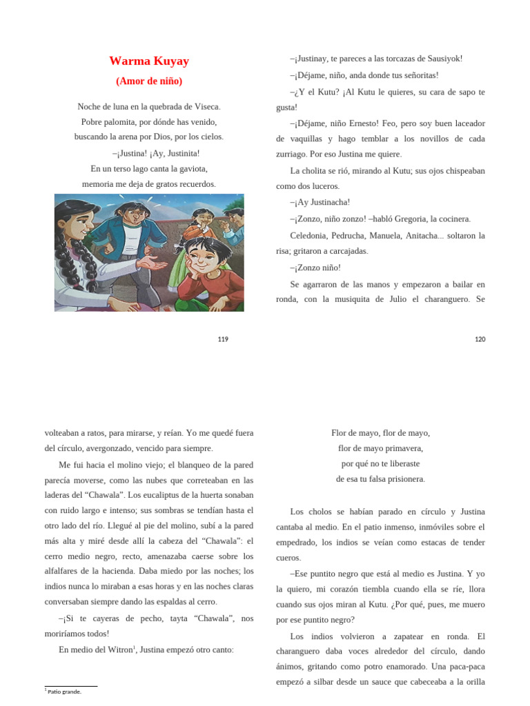 Imágenes de Warma Kuyay para Imprimir | PDF | Cuentos