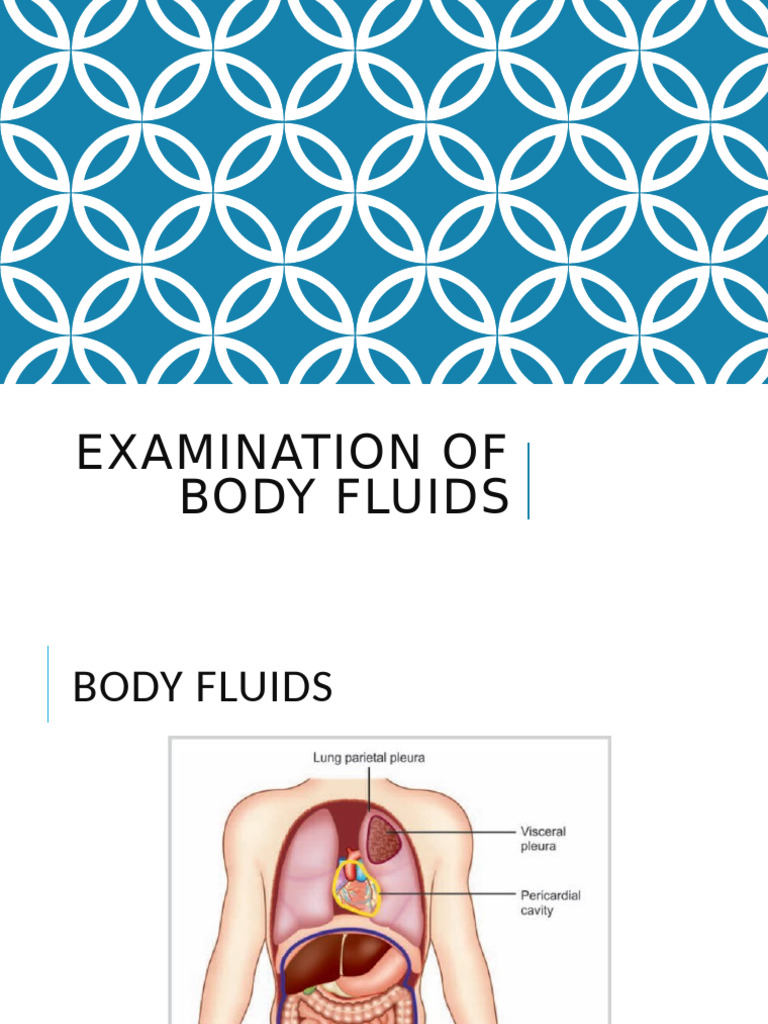 Examination of Body Fluids-1 | PDF | Medical Specialties