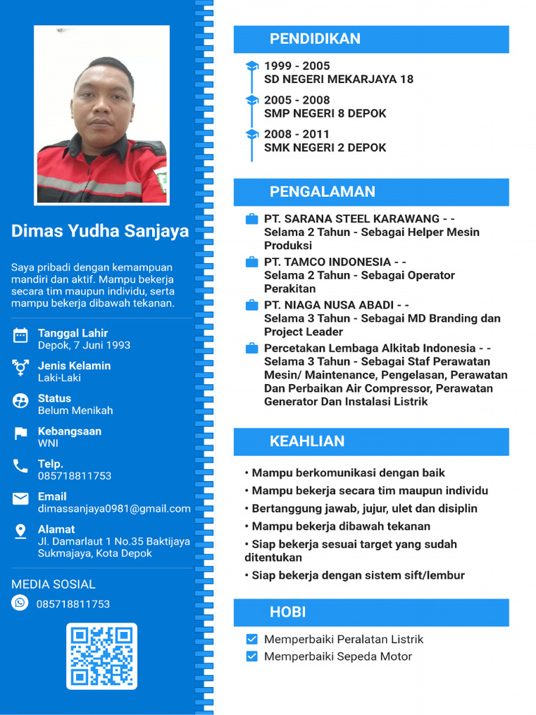 Dimas Yudha Sanjaya - CV | PDF
