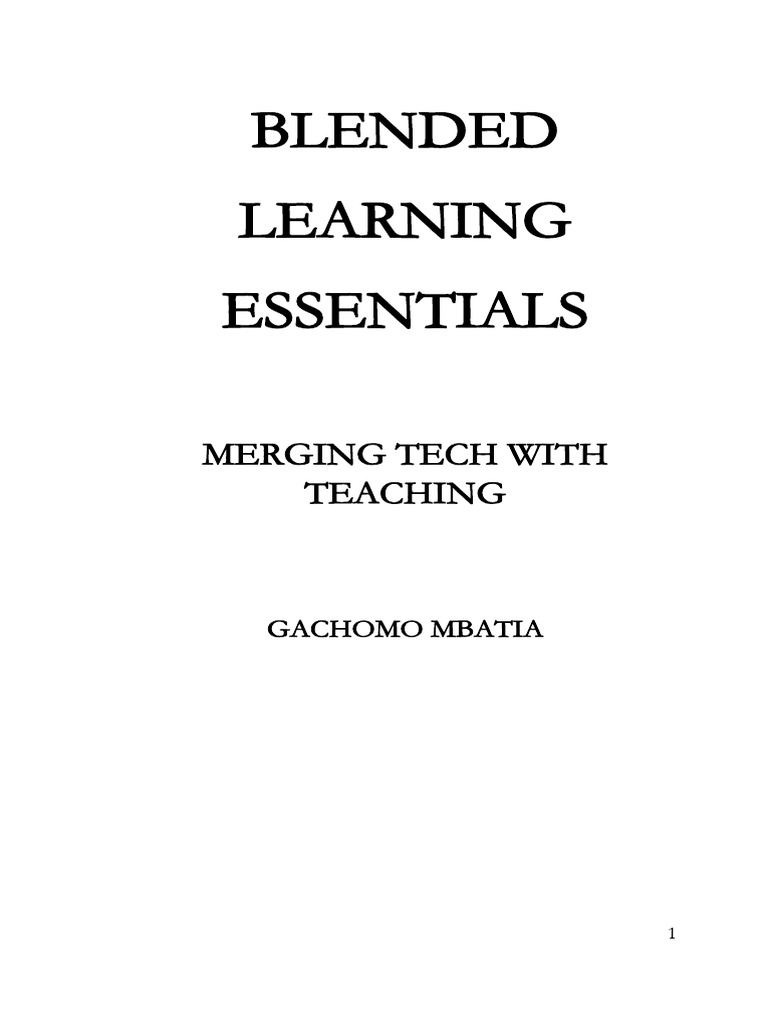 Blended Learning Essentials Guide | PDF | Learning | Teachers