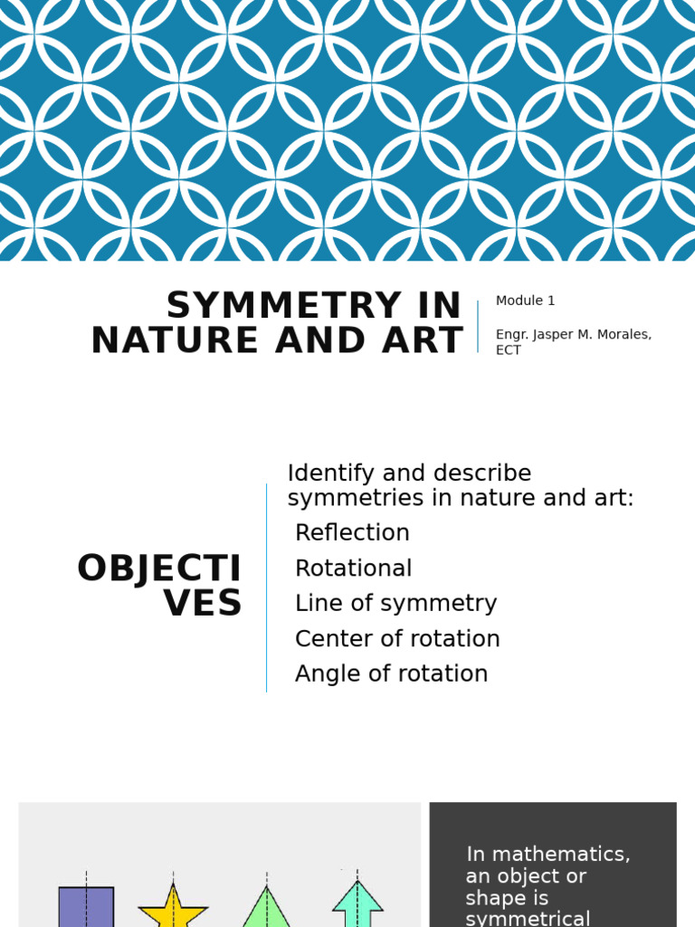 Symmetry in Nature and Art Module | PDF | Symmetry | Shape
