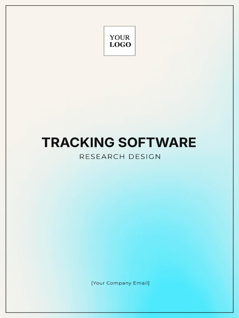 Free Tracking Software Research Design Template | PDF