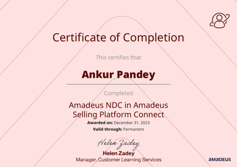 Amadeus NDC V Amadeus Selling Platform Connect | PDF