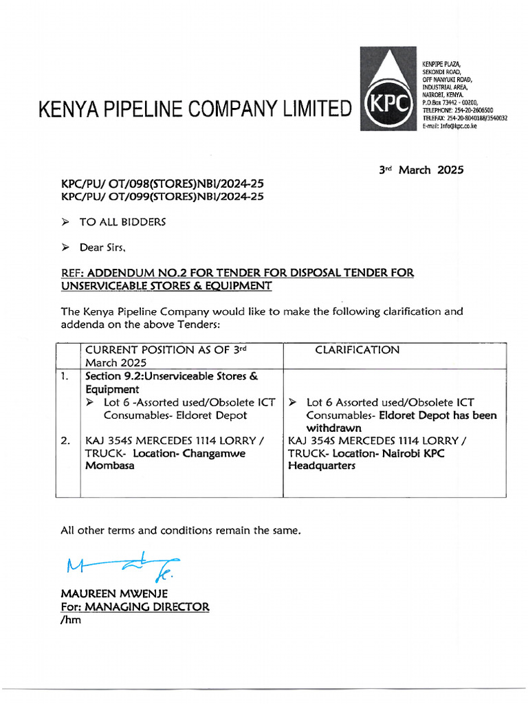 Addendum No. 2 - 098-099 | PDF
