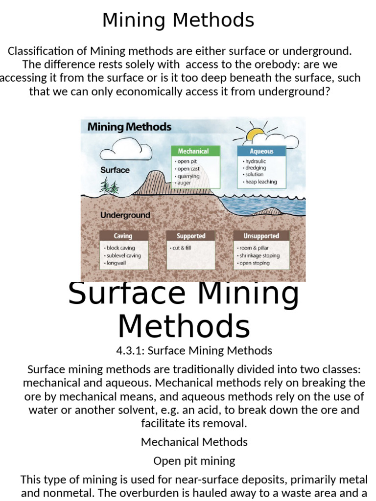 Mining Geology Surface Mining | PDF | Mining | Coal Mining