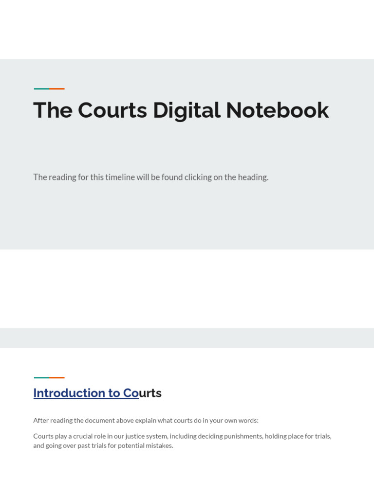 Sienna Warren - The Courts Digital Notebook PDF | PDF | Reasonable ...