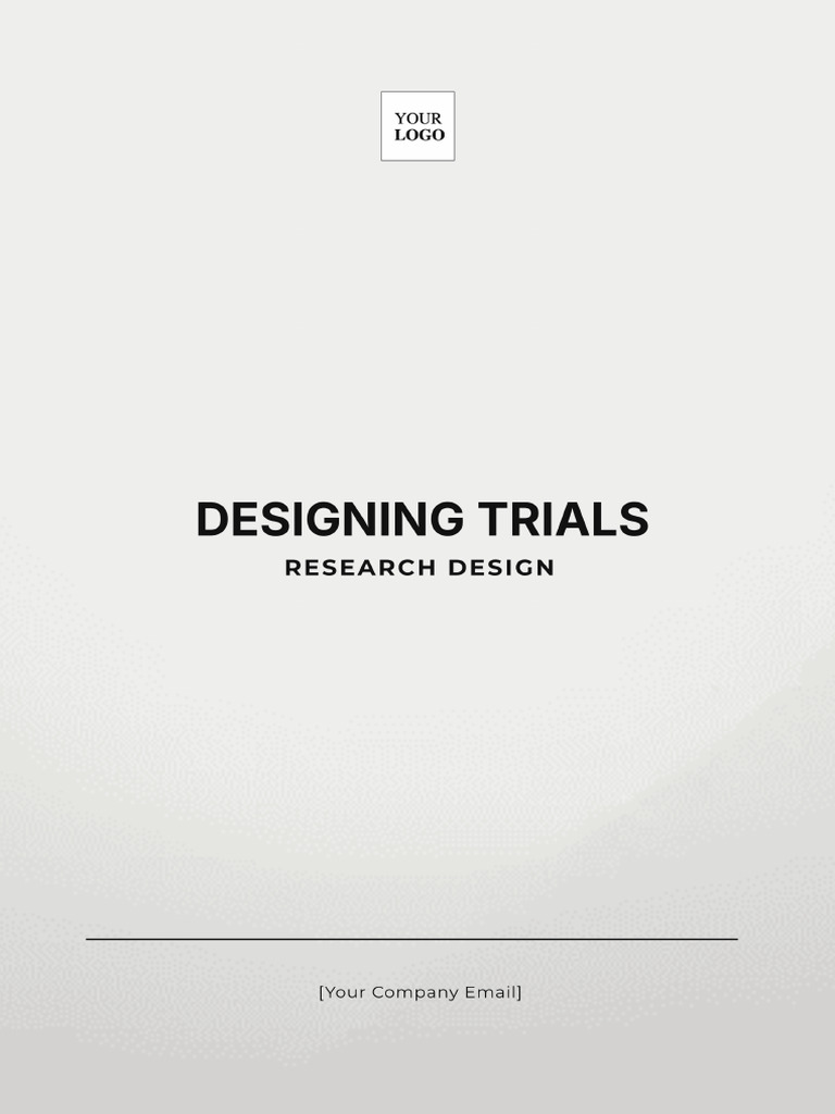 Free Designing Trials Research Design Template | PDF