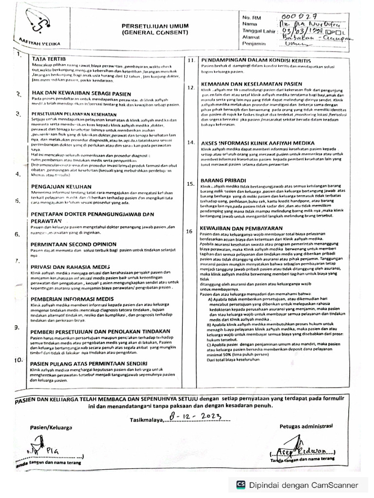 General Consent | PDF