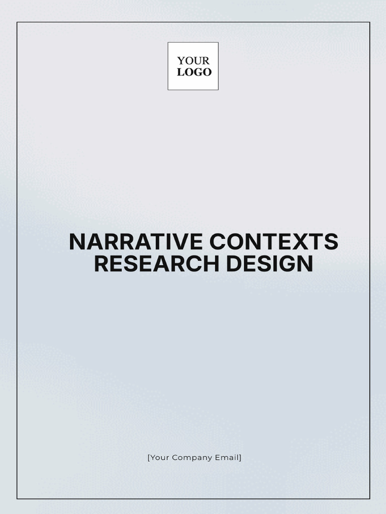 Free Narrative Contexts Research Design Template | PDF