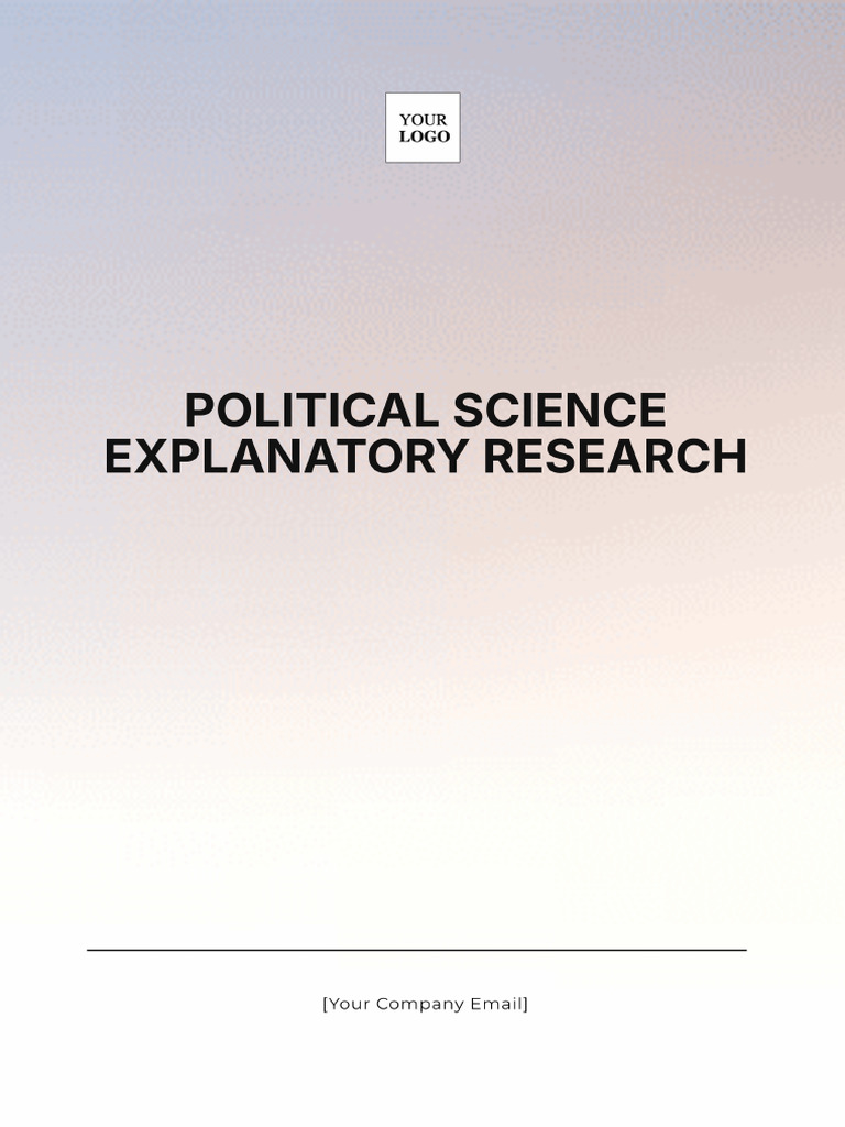 Free Political Science Explanatory Research Template | PDF