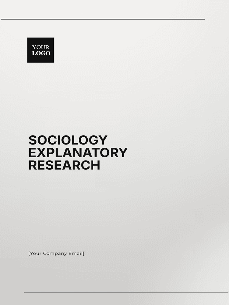 Free Sociology Explanatory Research Template | PDF
