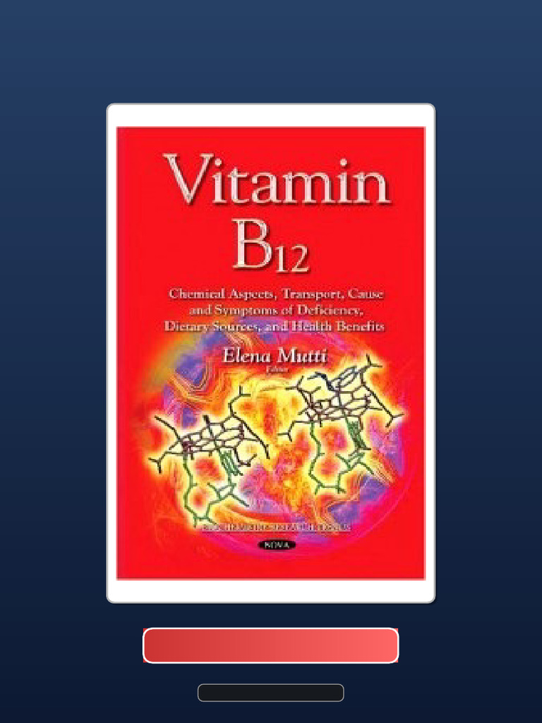 Complete Bundle Vitamin B12 Chemical Aspects Transport Cause and ...