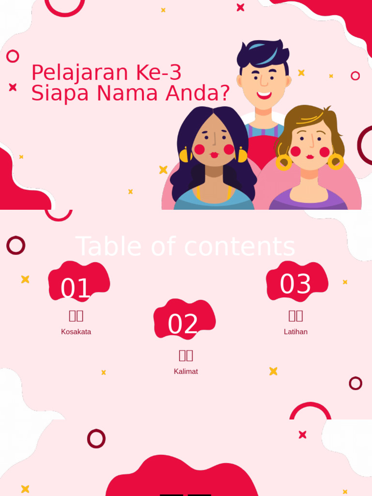 Pelajaran Ke3 Siapa Nama Anda | PDF
