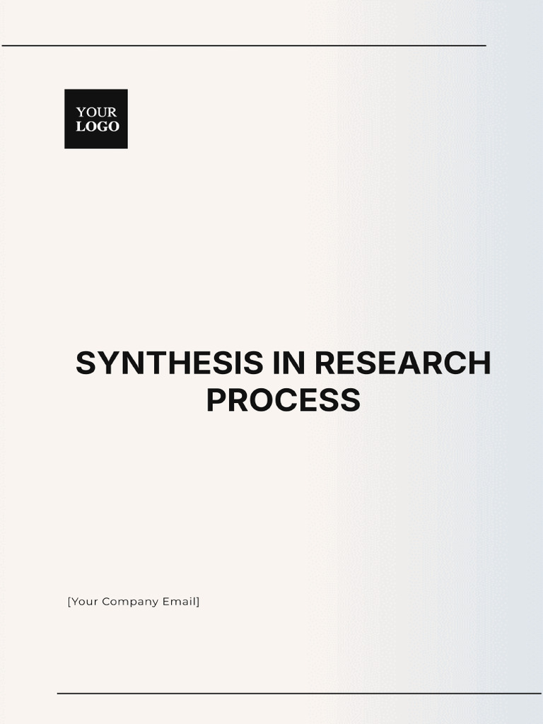 Free Synthesis in Research Process Template | PDF
