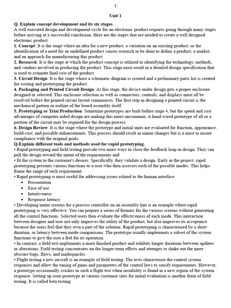 Stages of Electronic Product Development | PDF | Reliability ...