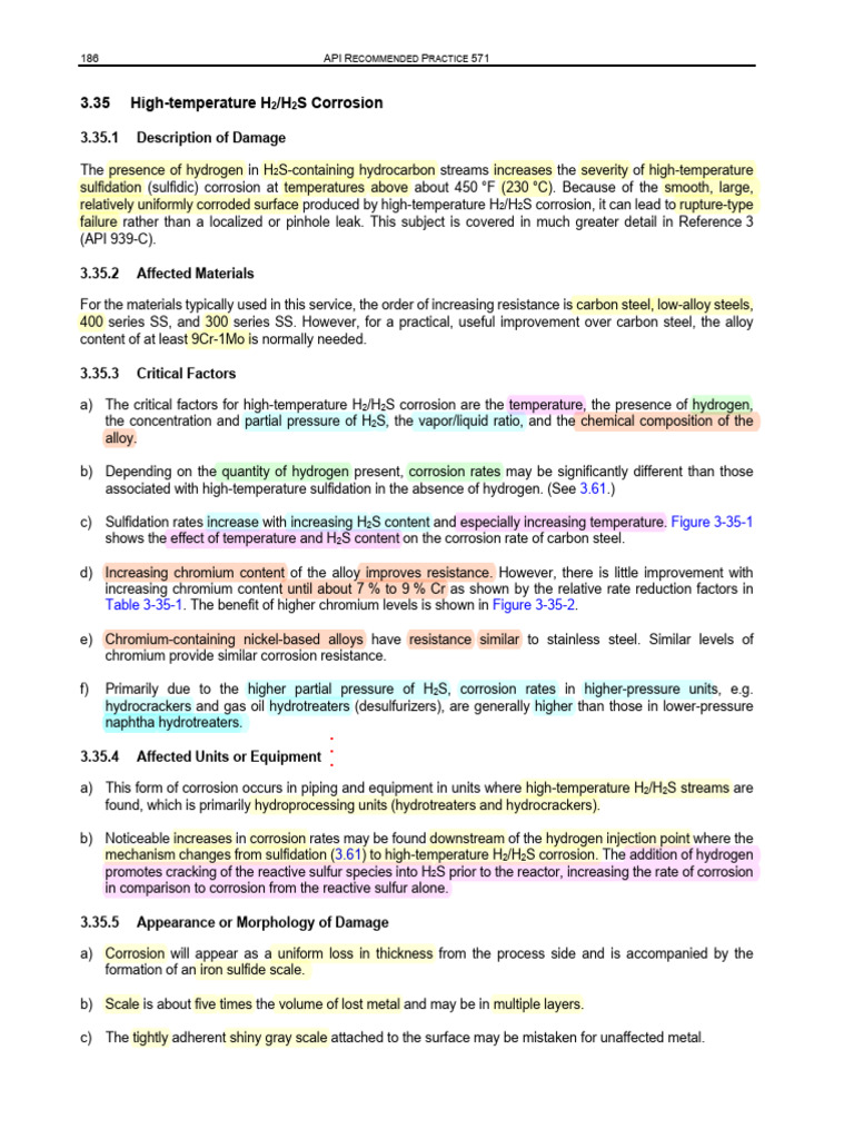High-Temperature H2S Corrosion Insights | PDF | Corrosion | Stainless Steel