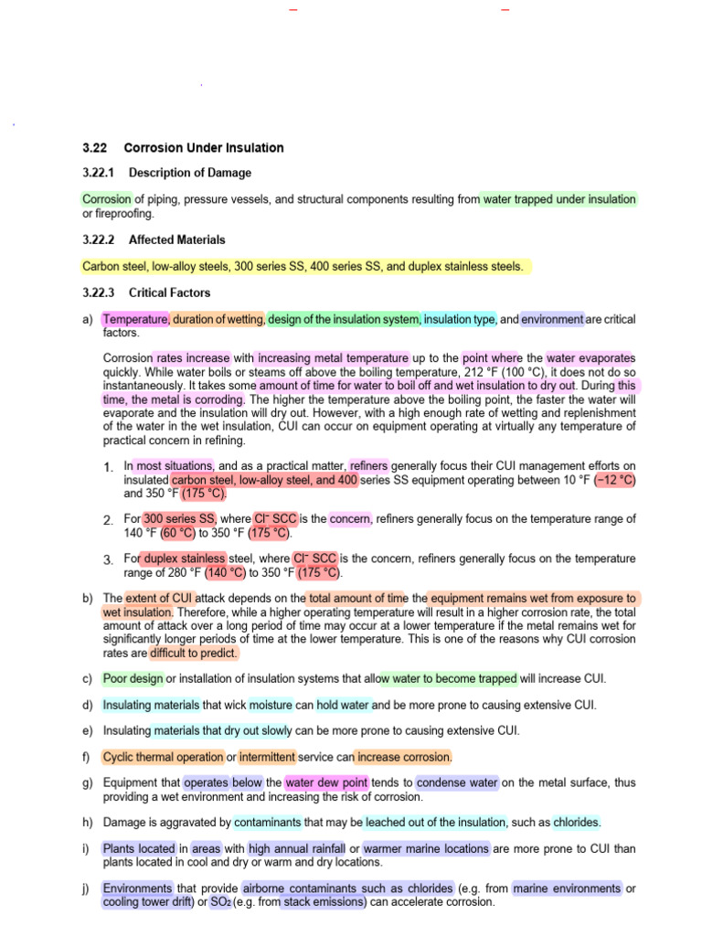 Corrosion Under Insulation | PDF | Corrosion | Stainless Steel