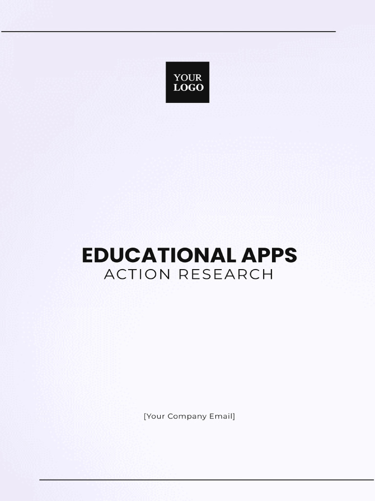 Free Educational Apps Action Research Template | PDF