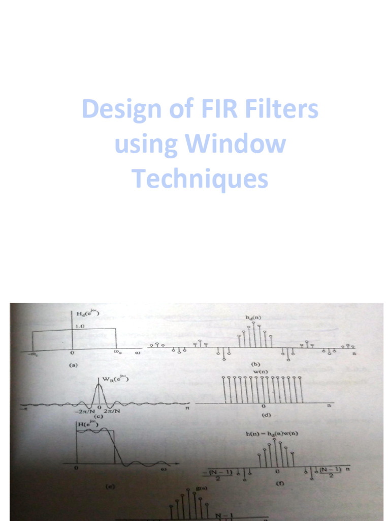 FIR Windows | PDF | Control Theory | Algorithms
