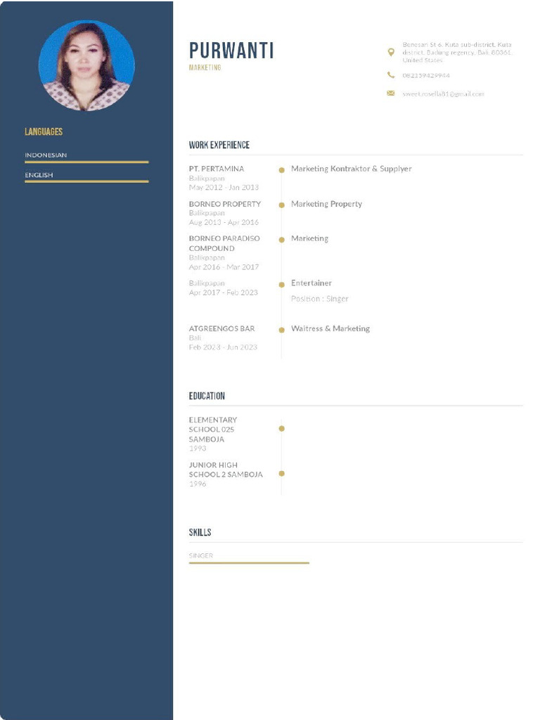 CV. Ella | PDF