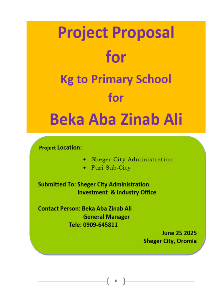 Beka Aba Zinab Ali KG & Primary School Bus Plan | PDF | Swot Analysis ...