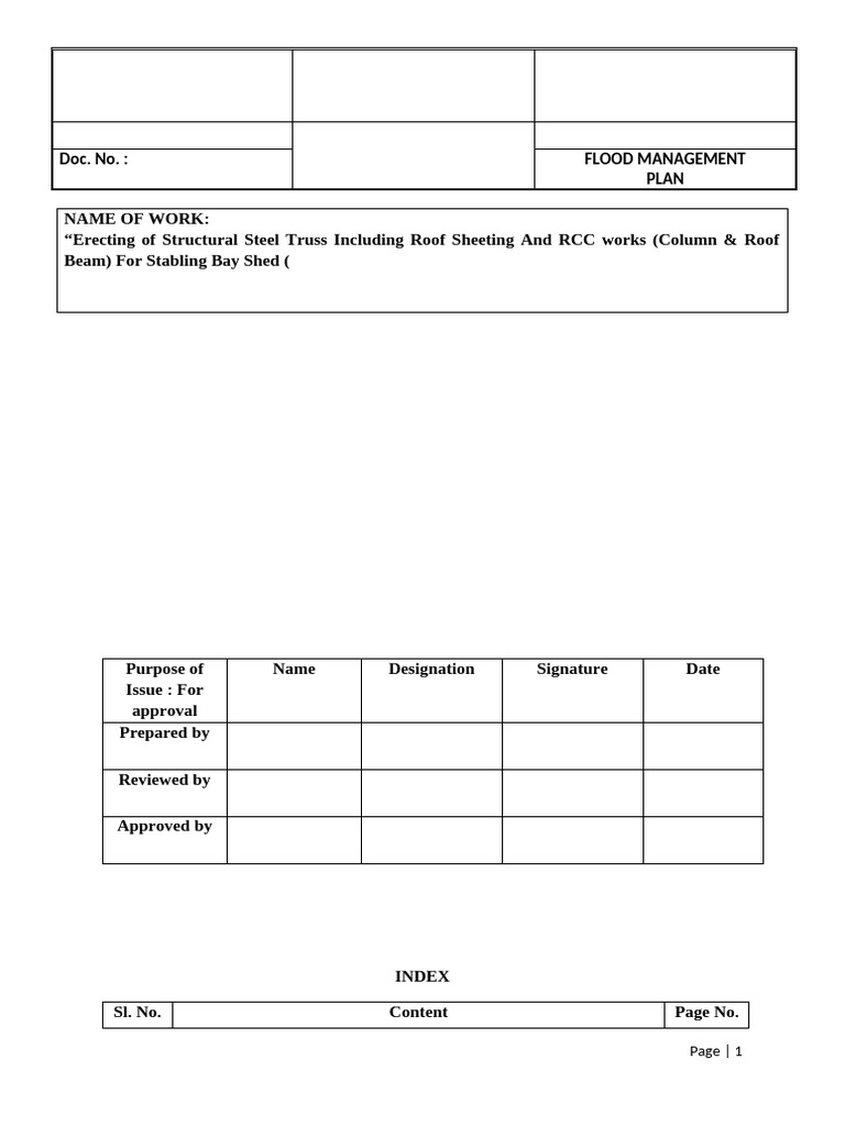 MS For Flood Management Plan | PDF | Flood | Emergency Management