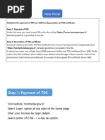 TDS Demand Payment Procedure for 26QB | PDF | Taxes | Taxation