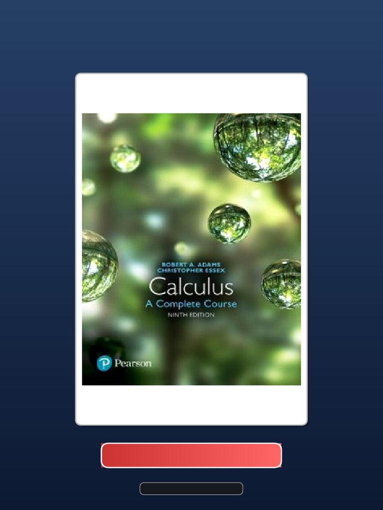 Verified PDF Download Calculus A Complete Course 9th Edition Robert A ...