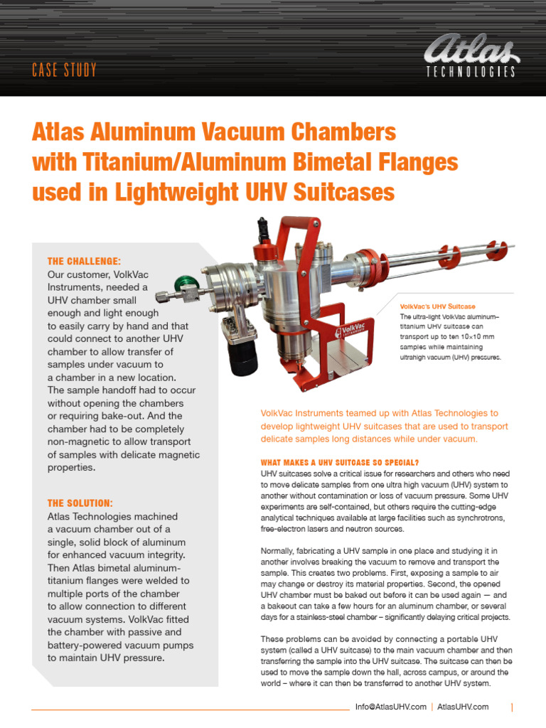 Atlas Technologies Volkvac Case Study | PDF | Vacuum | Metals