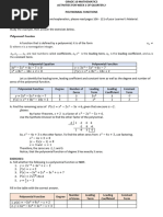 Q2 Mathematics 10 - Module 2 | PDF | Zero Of A Function | Polynomial