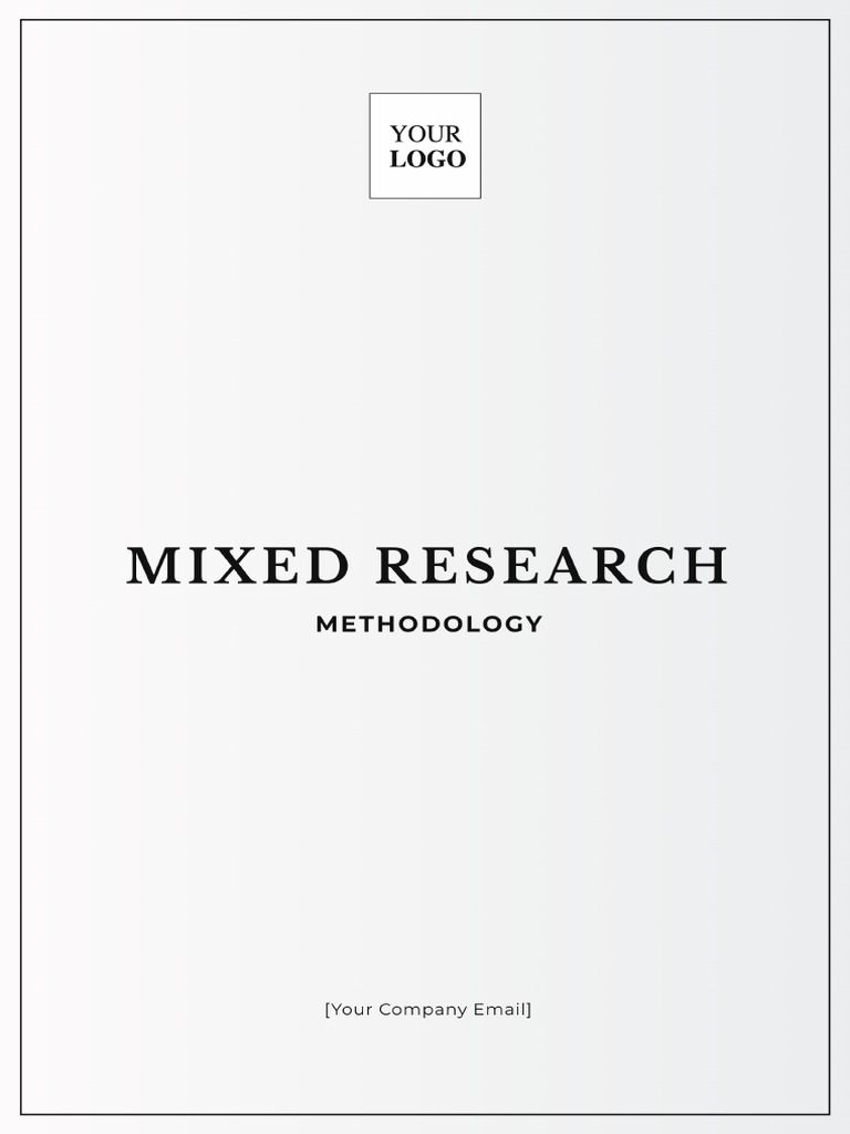 Free Mixed Research Methodology Template | PDF