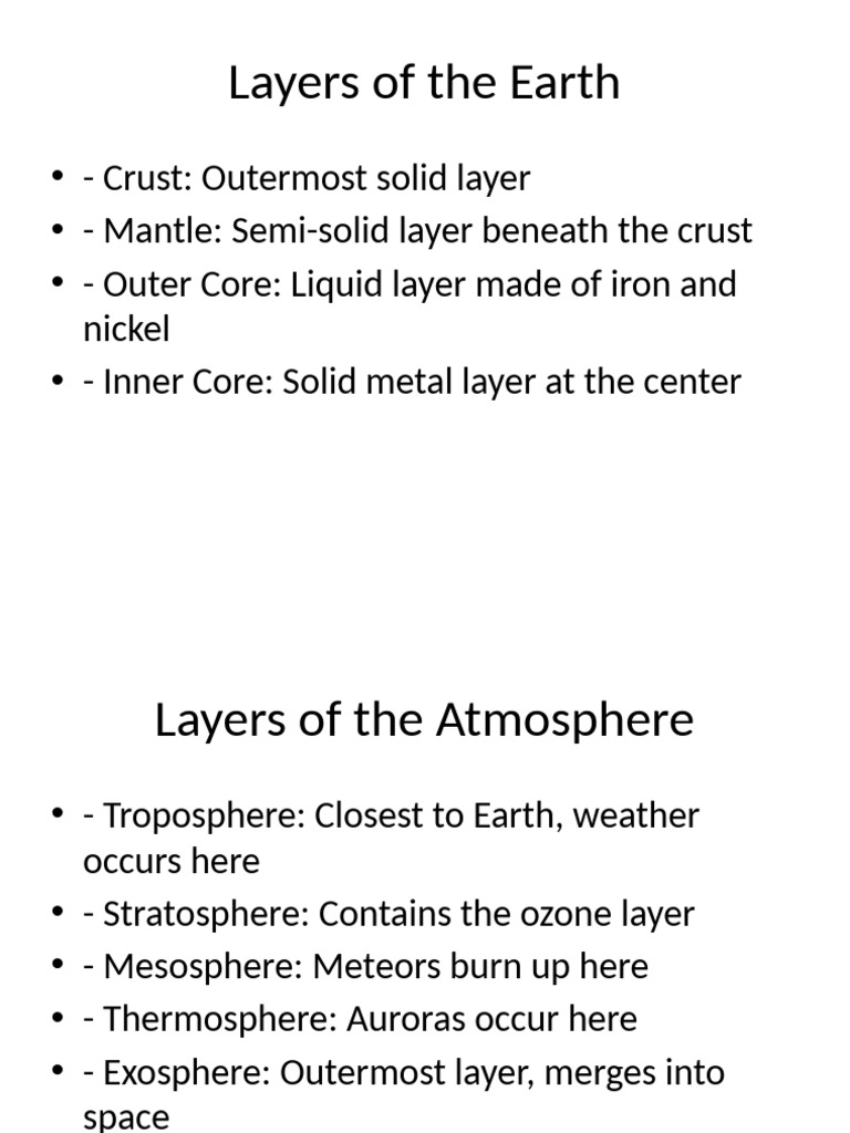 Layers of The Earth and Plate Tectonics | PDF
