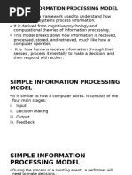 Welford's Information Processing Model | PDF