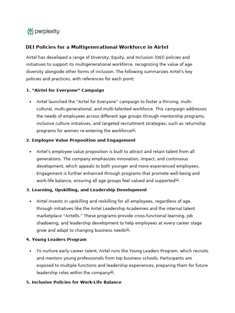 DEI Policies For A Multigenerational Workforce in | PDF | Mentorship ...