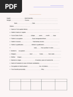 ISSB Biodata Form | PDF