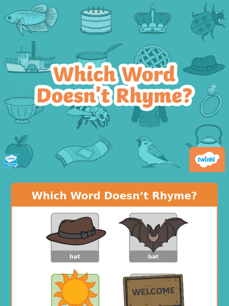Which Word Doesn't Rhyme? Worksheet | PDF
