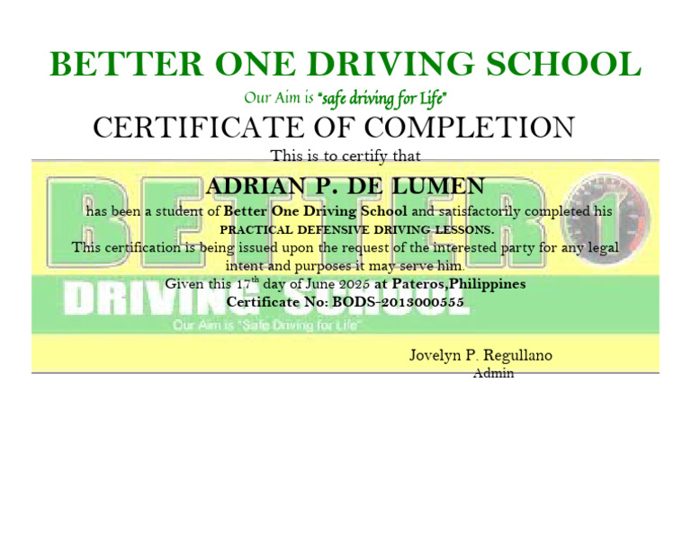 Cert of Completion | PDF