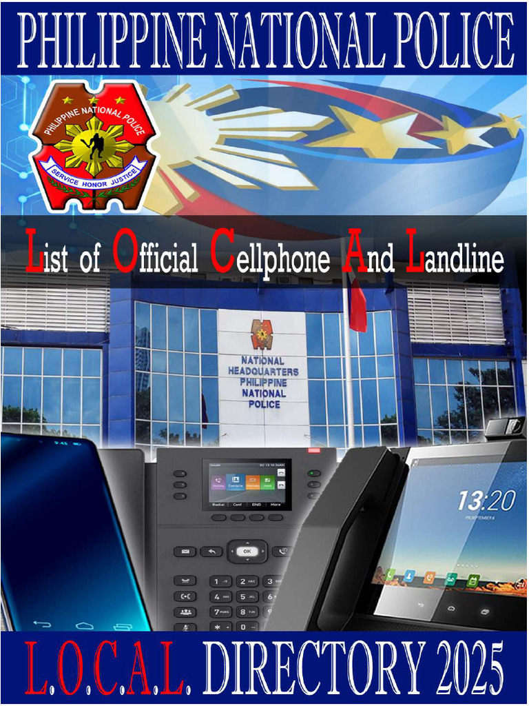 PNP Telephone Directory 2025 | PDF | Law Enforcement | Crime & Violence
