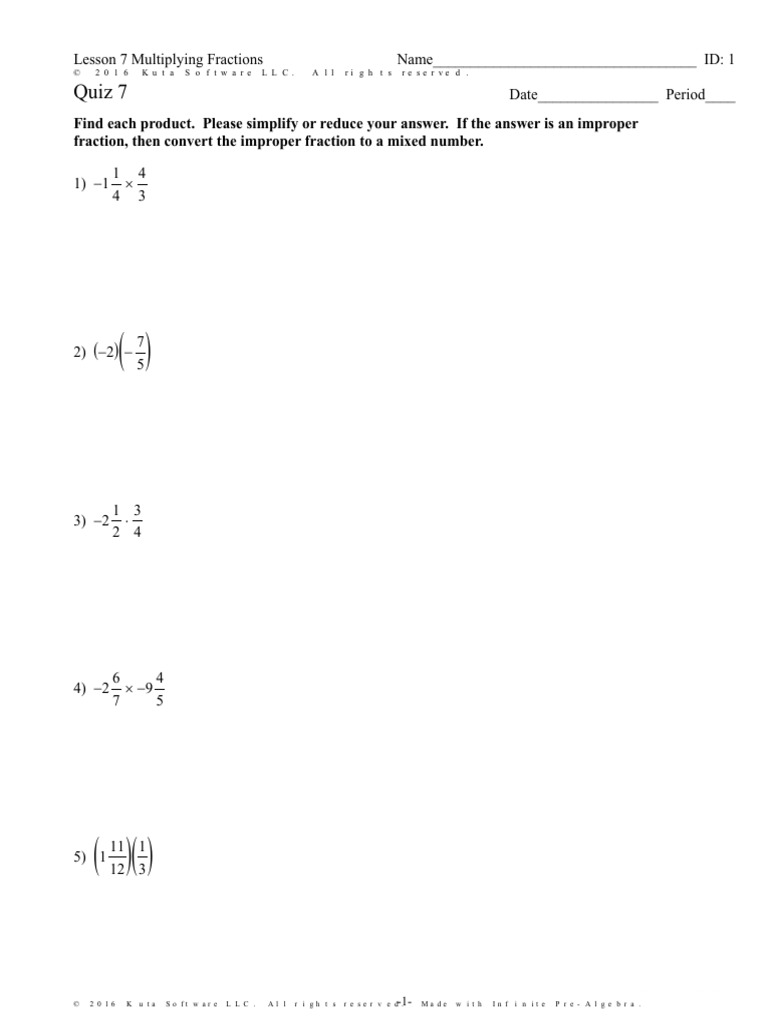 Quiz 7 | PDF | Mathematical Concepts | Algebra