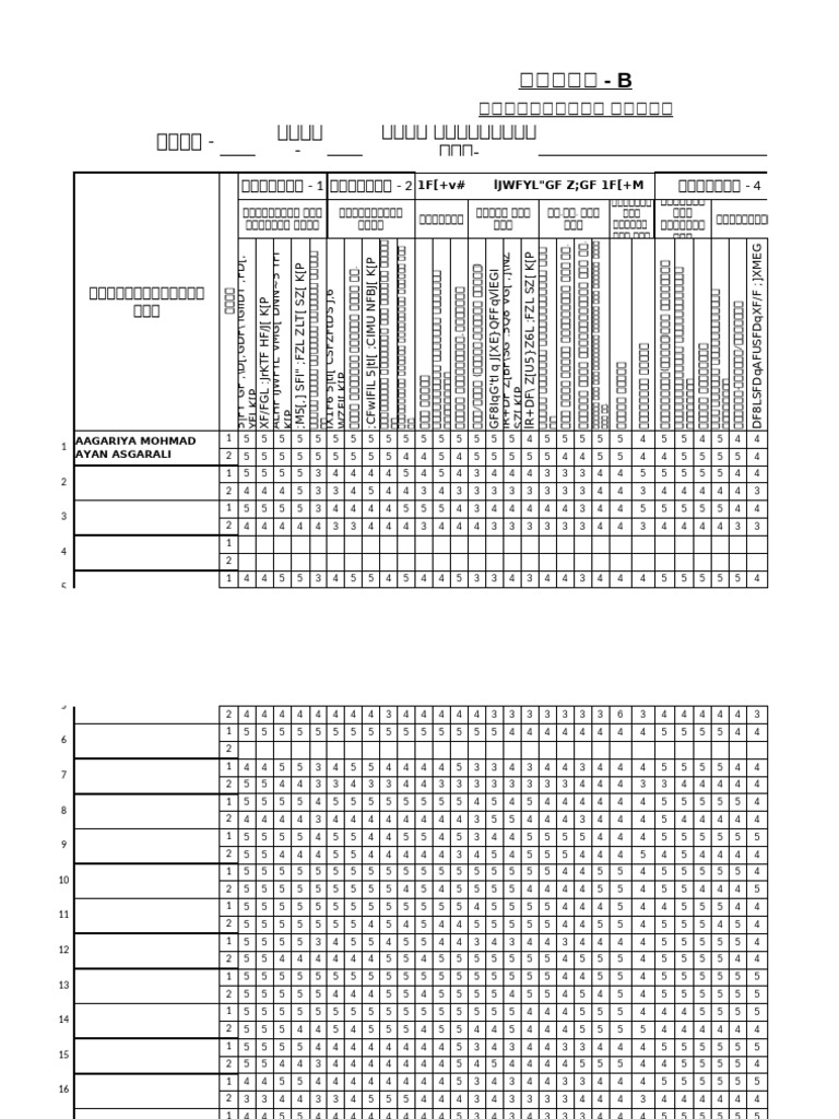 Sce Patrak-B New 2024 - Std-4 | PDF