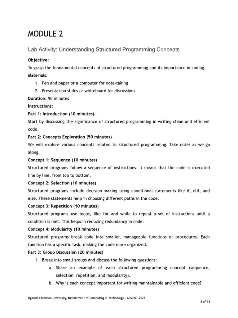 Module2 Lab SP Advent2023 | PDF