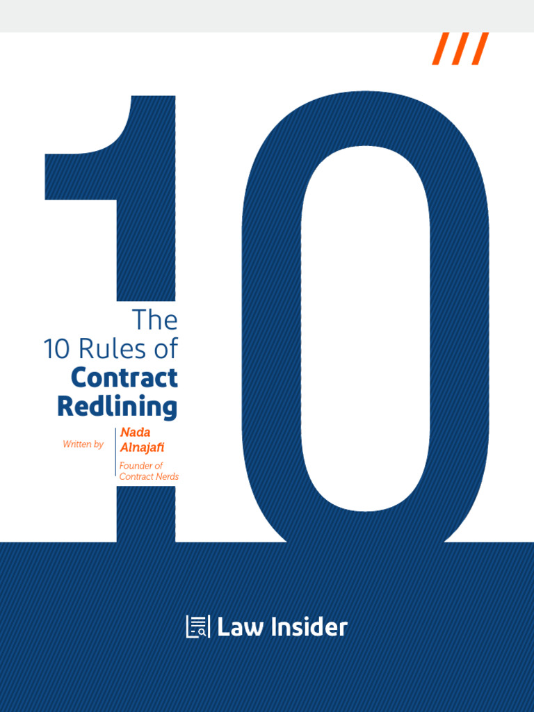 10 Rules of Contract Redlining | PDF | Negotiation