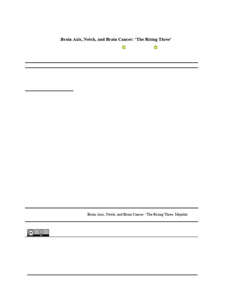 Gut-Brain Axis and Notch in Brain Cancer | PDF | Irritable Bowel ...
