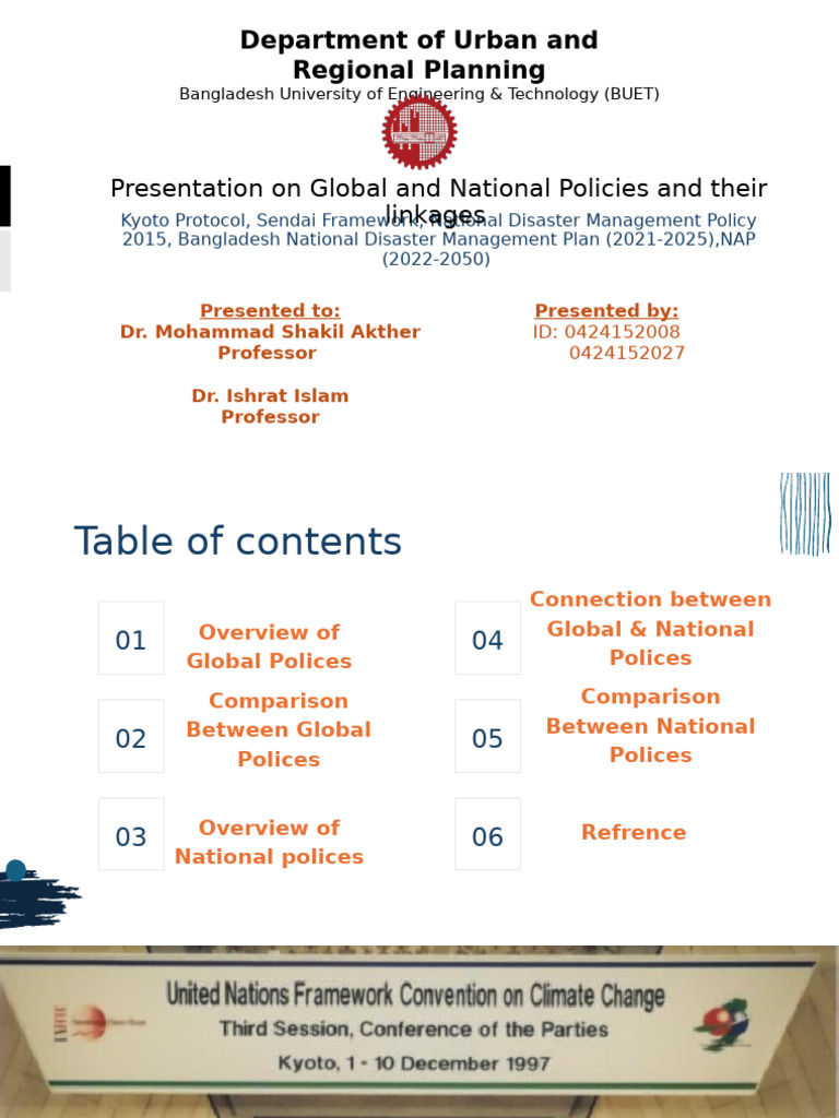 DRR 1st Presentation | PDF | Climate Resilience | Kyoto Protocol