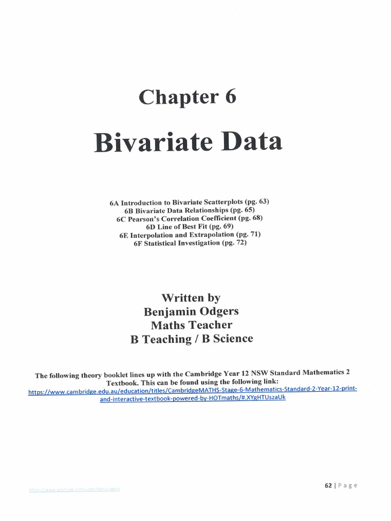 Bivariate Data | PDF