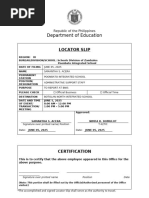 DEPED LOCATOR-SLIP Sample | PDF | Government | Business