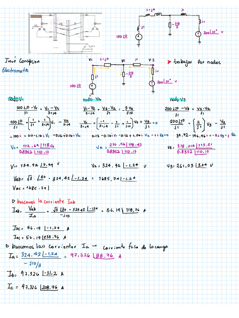 Ejercicio Circuitos 3, Unifilar | PDF