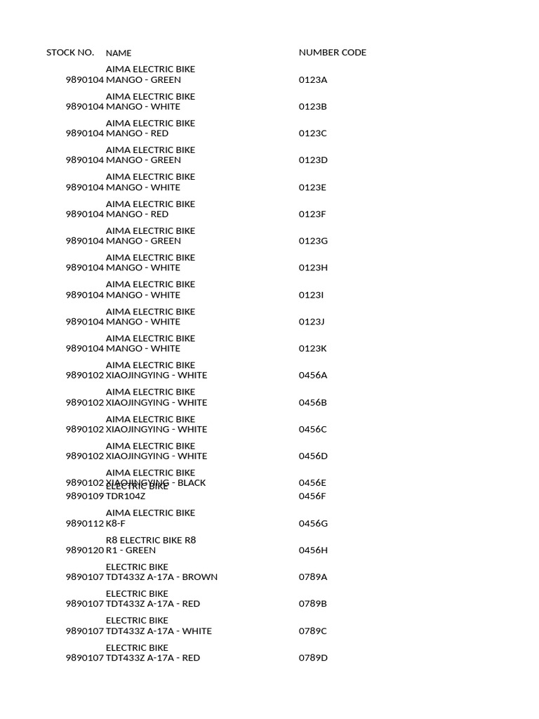 Aima Ebike Status | PDF