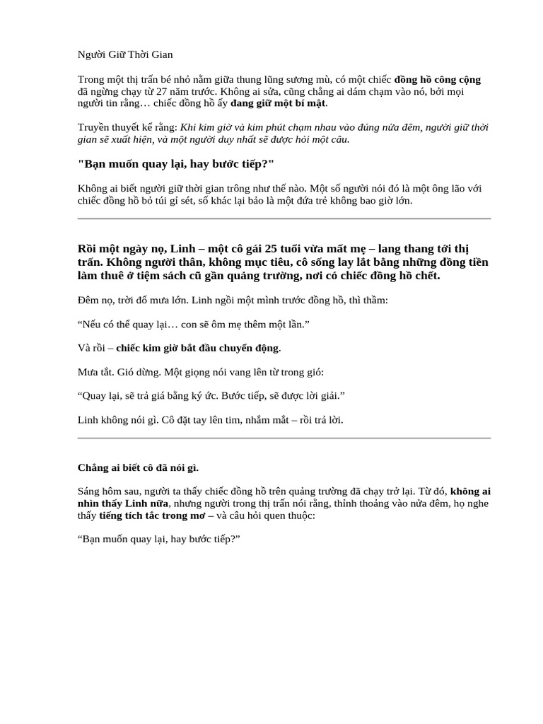 Ngư I Gi TH I Gian | PDF