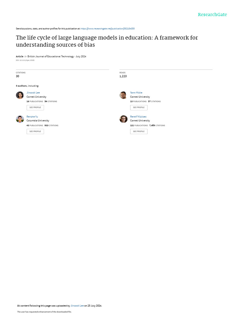 BJET Final Published Jinsook Lee | PDF | Cognition | Cognitive Science